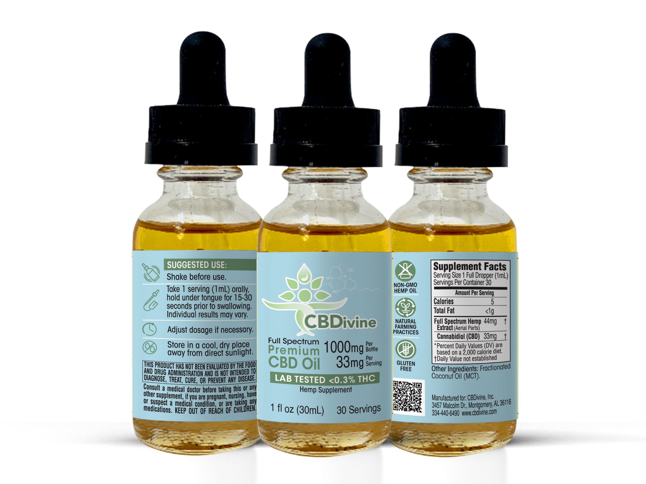 Order CBDivine Full Spectrum 1000 mg Tincture Online | CBDivine