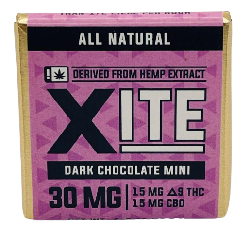 Order XITE Delta 9 Dark Chocolate Minis Online | CBDivine