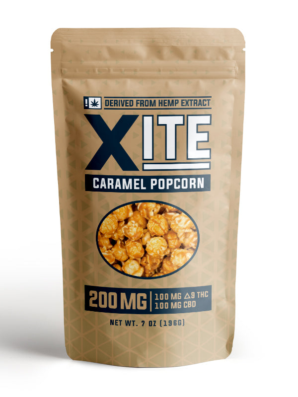 Order XITE Delta 9 Caramel Delta Popcorn Online | CBDivine