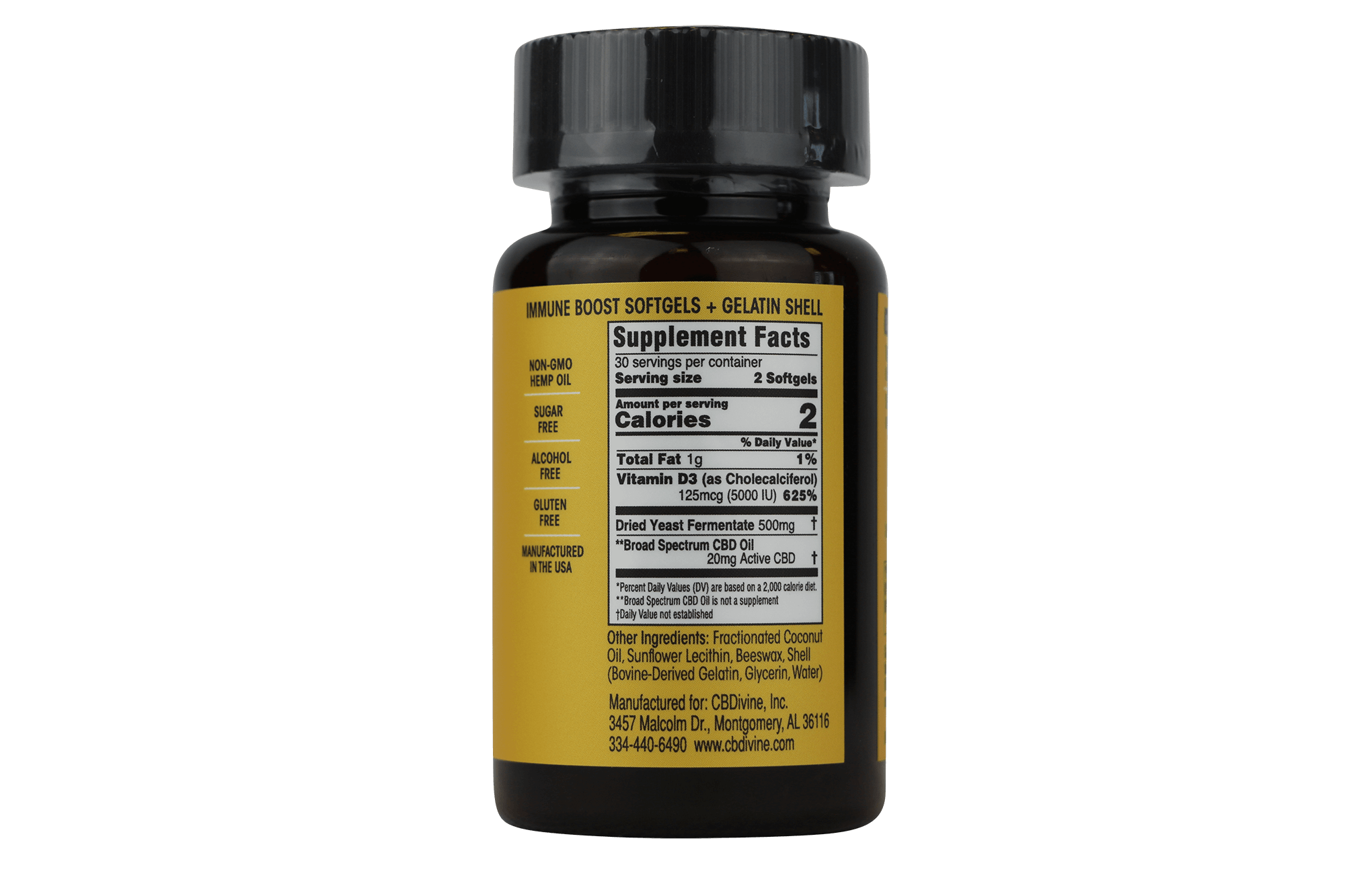 Order CBDivine Immune Boost CBD Softgels Online | CBDivine