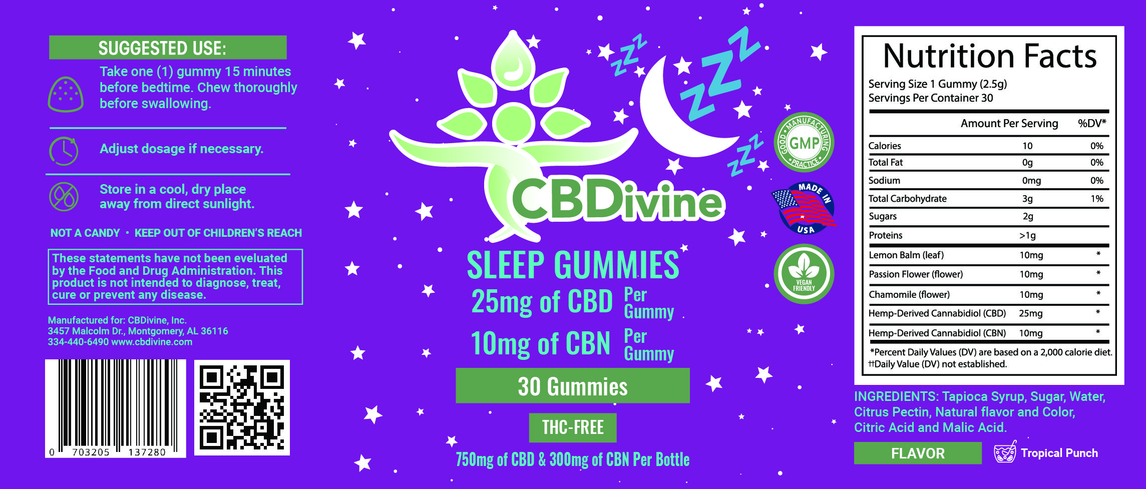 Order CBDivine CBD - CBN Sleep Gummies Online | CBDivine