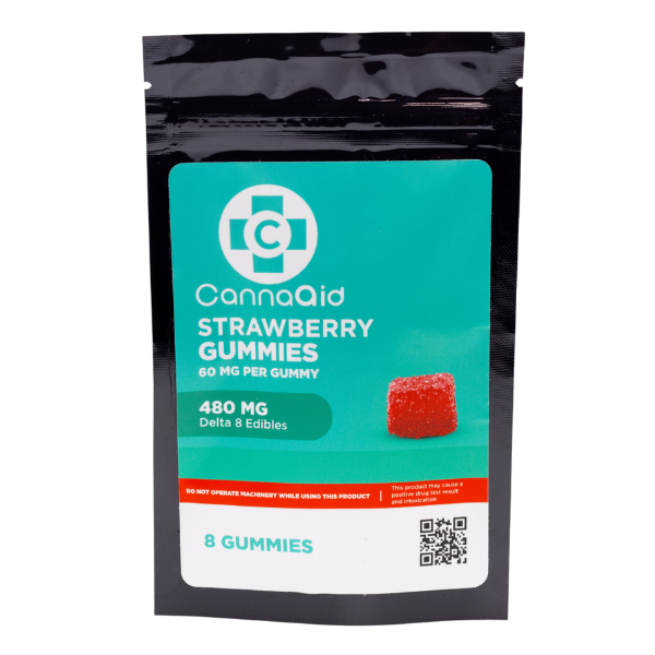 Order CannaAid Delta 8 Gummies – Strawberry 60mg Online | CBDivine