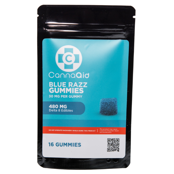 Order CannaAid Delta 8 Gummies – Blue Razz 30mg Online | CBDivine
