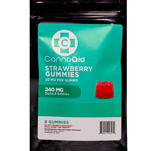 Order CannaAid Delta 8 Gummies – Strawberry 30mg Online | CBDivine